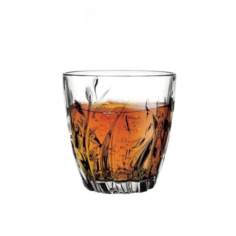 Blinkmax Glass Tumbler Set - 3 Pieces, Textured Design, Durable ...