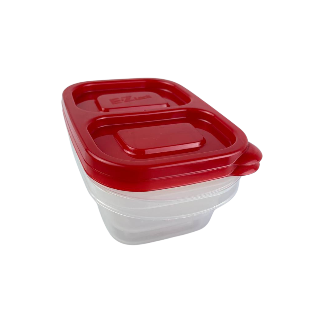 EZ Lock 260ml Food Containers With Divider BPA-Free 2-Pack | Cupindy