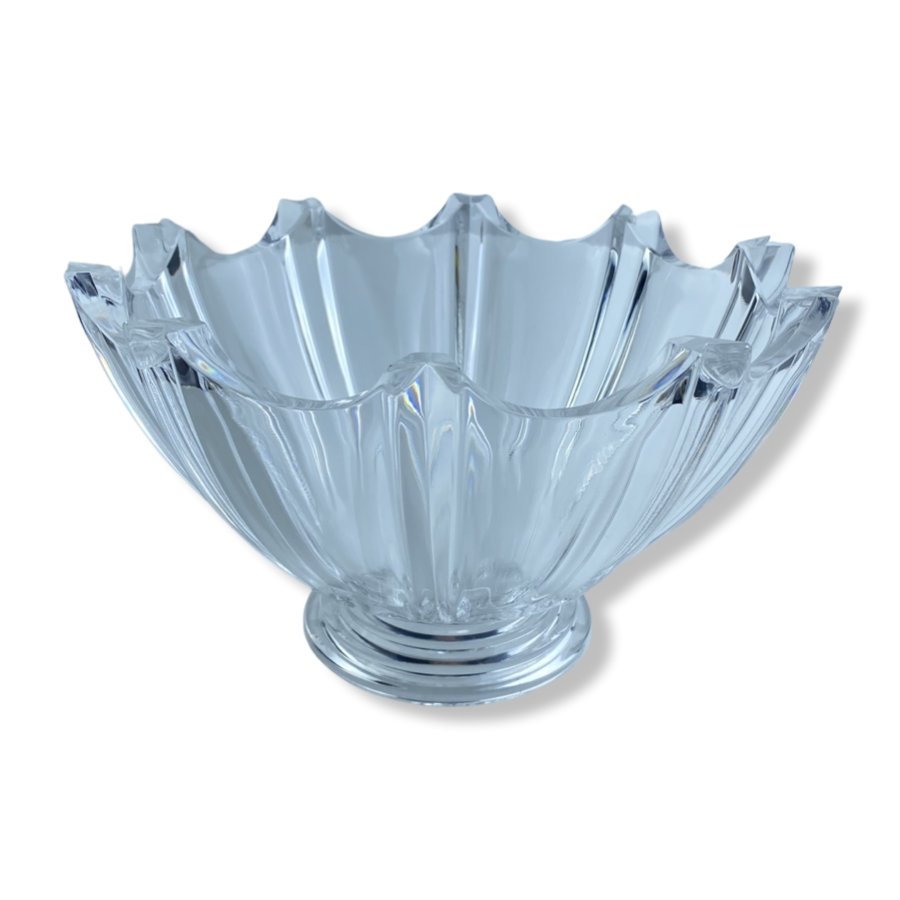 Large Acrylic Serving Bowl With Cover Star Shape 25 cm