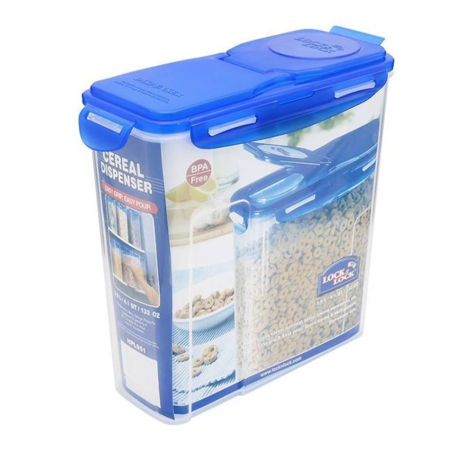 Lock & Lock Cereal Dispenser, Food Storage Container, 3.9 L, HPL951